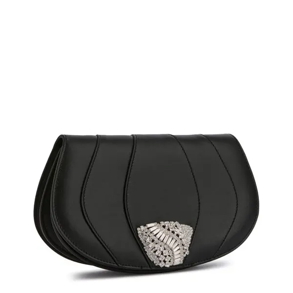 GIUSEPPE ZANOTTI Orbits Leather Clutch