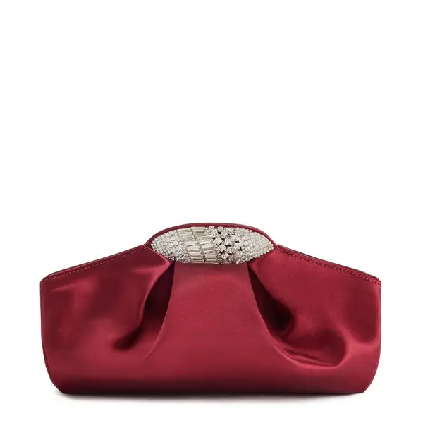 GIUSEPPE ZANOTTI Silk Clutch - Bordeaux