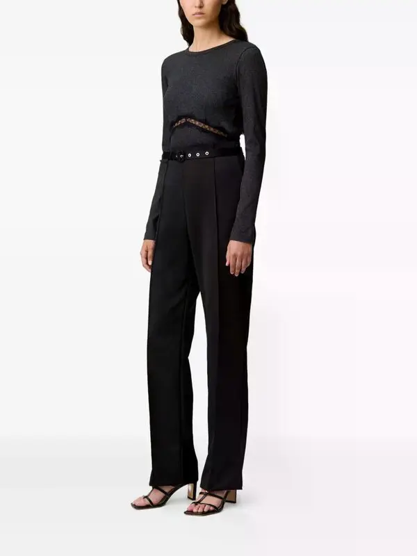 Claudie Pierlot Belted Trousers With Side Slits