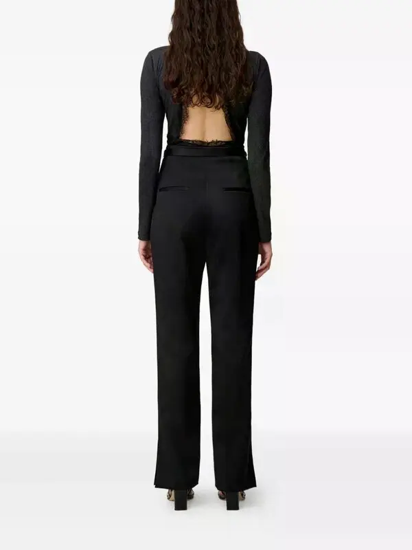 Claudie Pierlot Belted Trousers With Side Slits