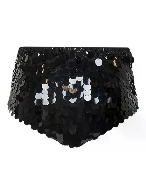 P.a.r.o.s.h Sequin-embellished Shorts - Black