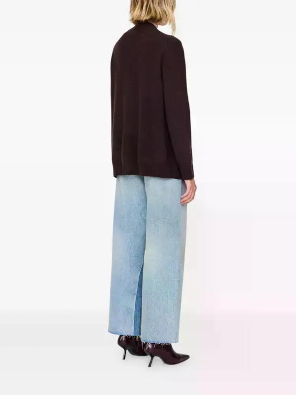 ANINE BING Buttoned Pocket Cardigan - Brown