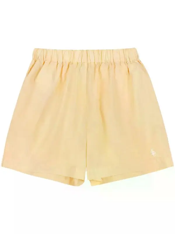 SPORTY & RICH Src Elasticated-waist Cotton Shorts