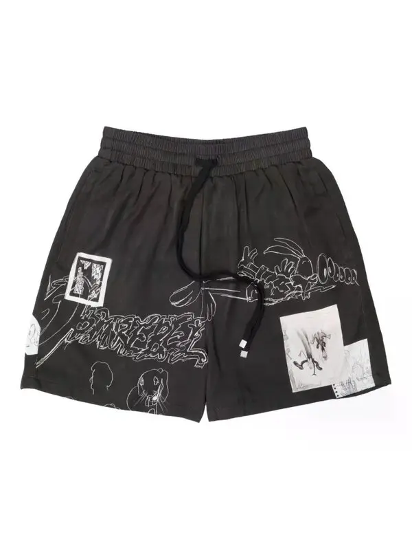 DOMREBEL Graphic-print Shorts