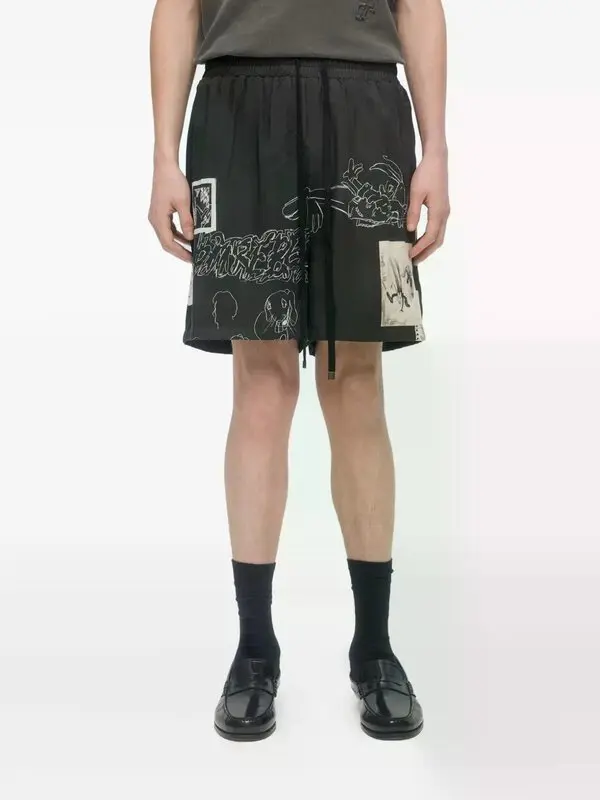 DOMREBEL Graphic-print Shorts
