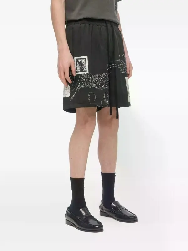 DOMREBEL Graphic-print Shorts