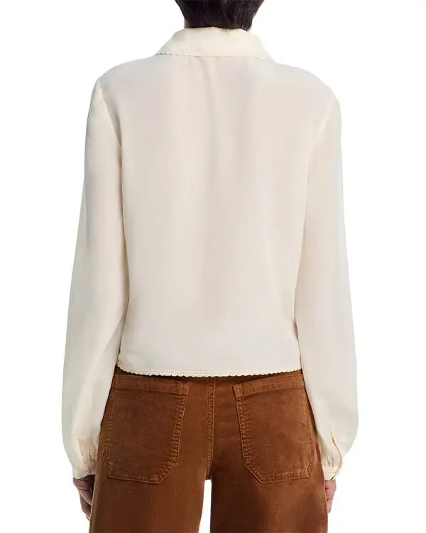 FRAME The Silk Prim Blouse