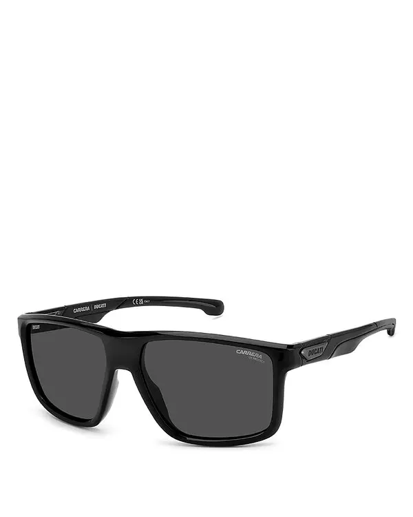 Carrera Eyewear 60mm Rectangle Full Rim Sunglasses - Black