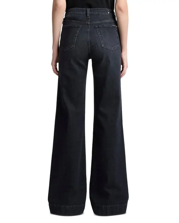 7 For All Mankind Modern Dojo Flare Leg Jeans - Black