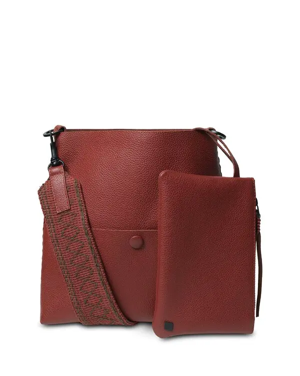 Callista Marquise Slim Leather Messenger Bag
