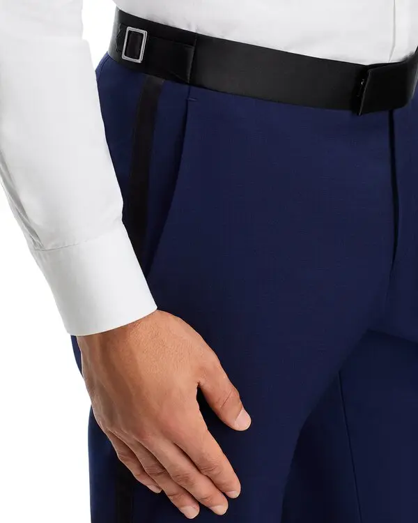 BOSS Slim Fit Tuxedo Pants - Bright Blue