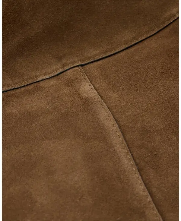 ALLSAINTS Luna Suede Shoulder Bag - Fango Brown