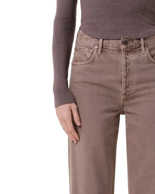 AGOLDE Ren High Rise Wide Leg Ankle Jeans