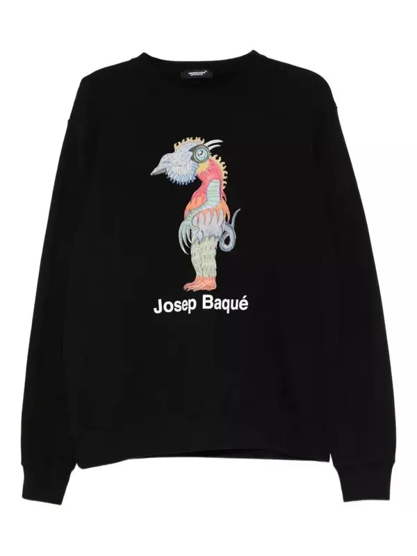 Undercover Graphic-print Cotton Sweatshirt - Black