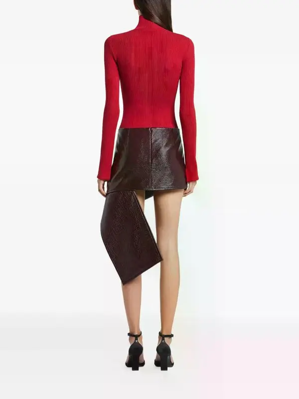 COURREGES Panelled Asymmetric Mini Skirt