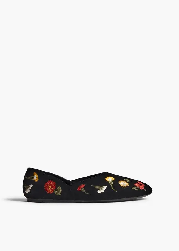 Khaite Jane Flat - Black Multi