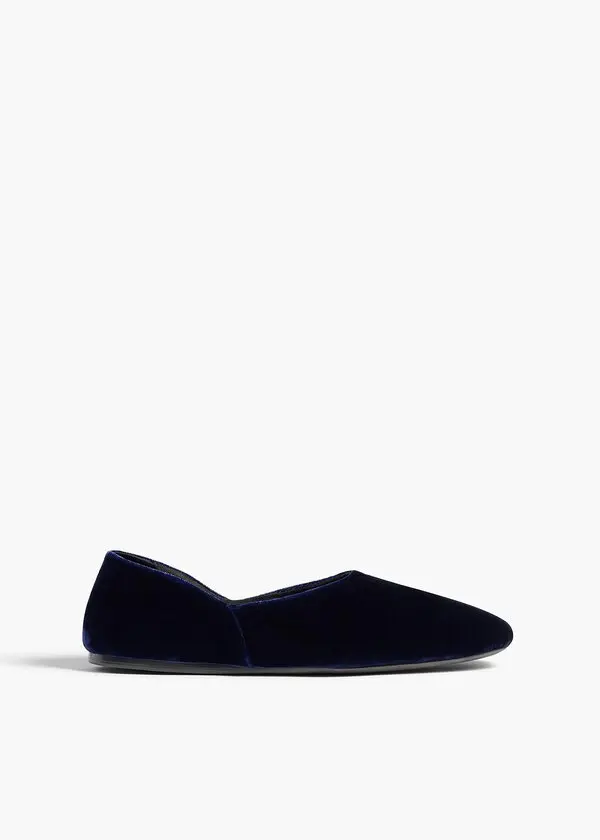 Khaite Jane Flat - Navy Blue