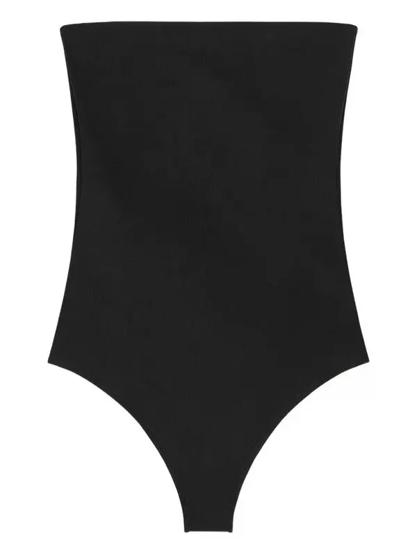 COURREGES Strapless Button-fastening Bodysuit
