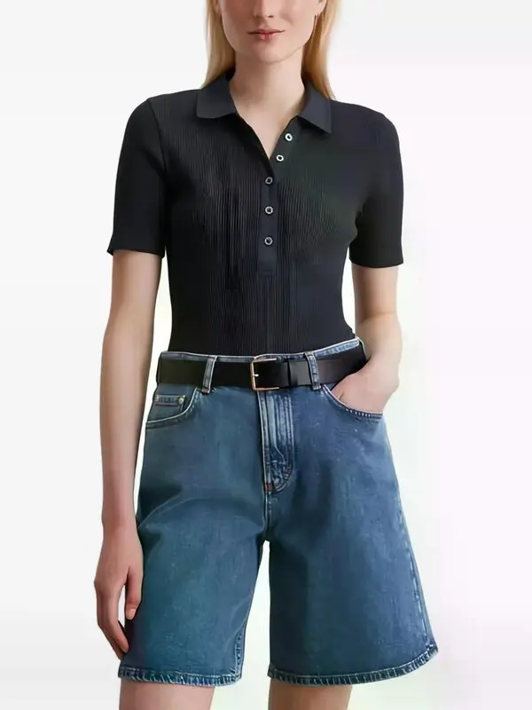 Marc O'polo Ribbed Polo Shirt - Blue