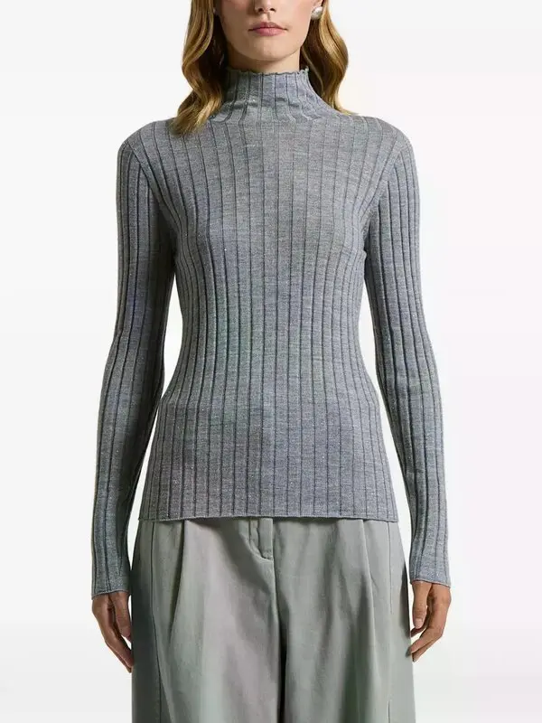 Peserico High-neck Long-sleeve Sweater