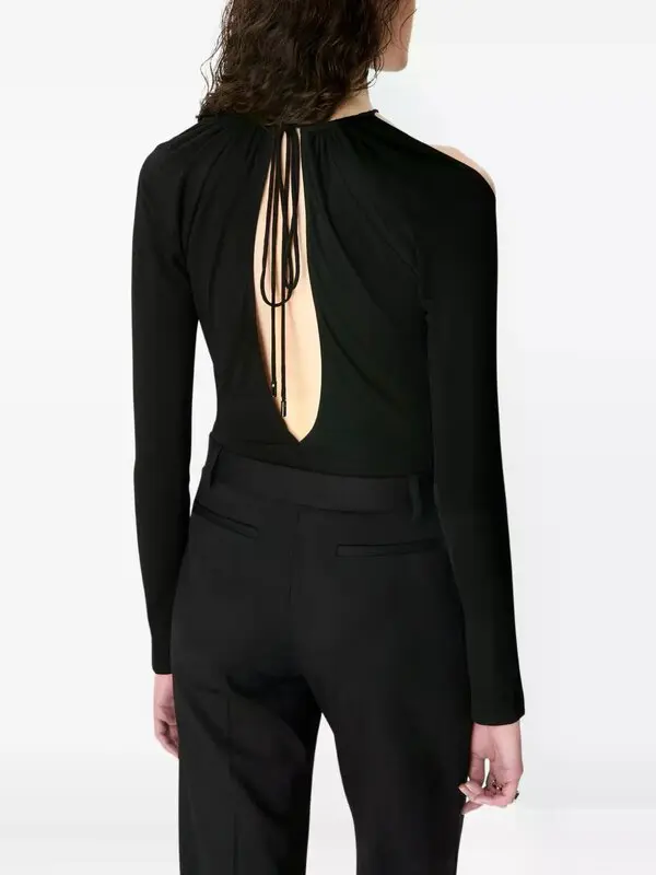 MARINE SERRE Draped Keyhole Bodysuit