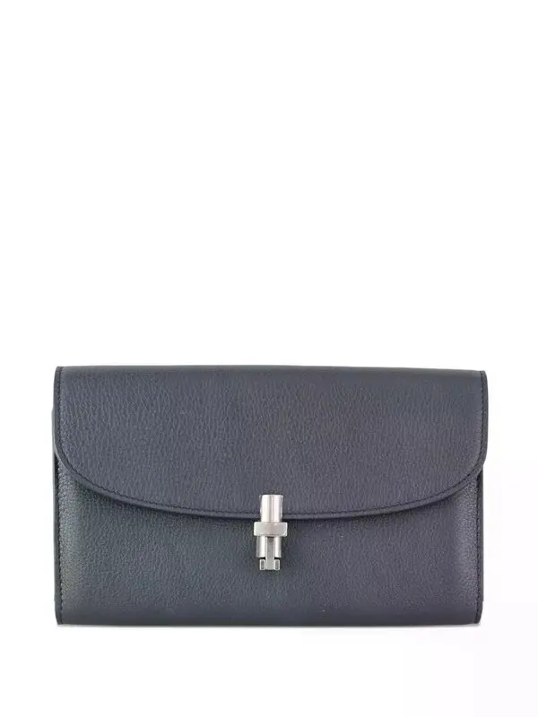 THE ROW Sofia Clasp-fastening Continental Wallet - Blue