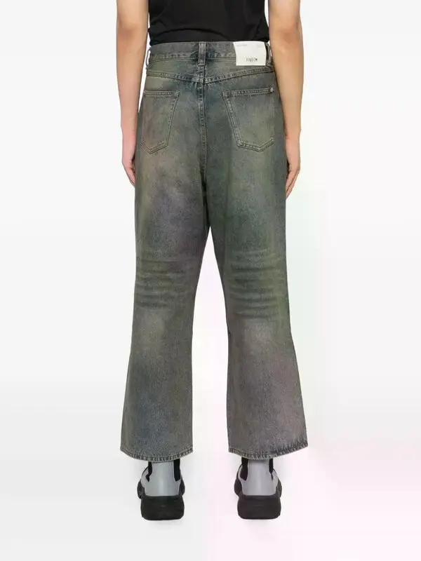 FIVE CM Distressed Wide-leg Jeans
