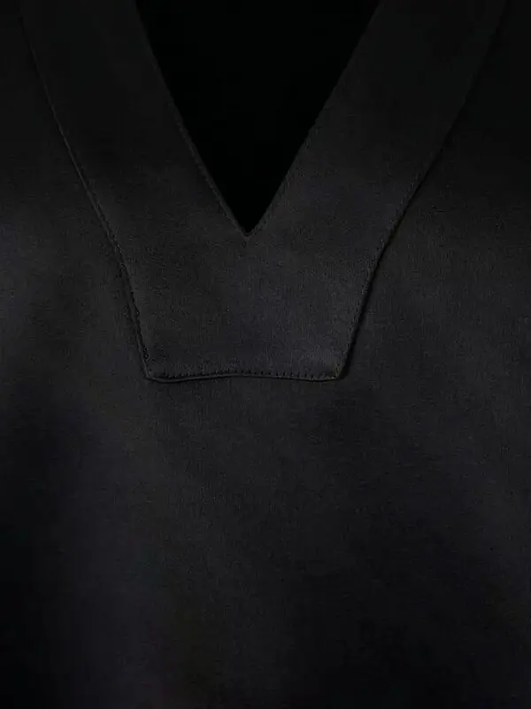 JIL SANDER Wide-collar Satin Blouse