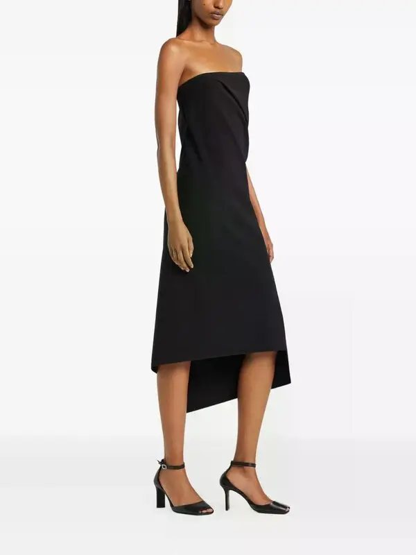 COURREGES Draped Asymmetrical Midi Dress