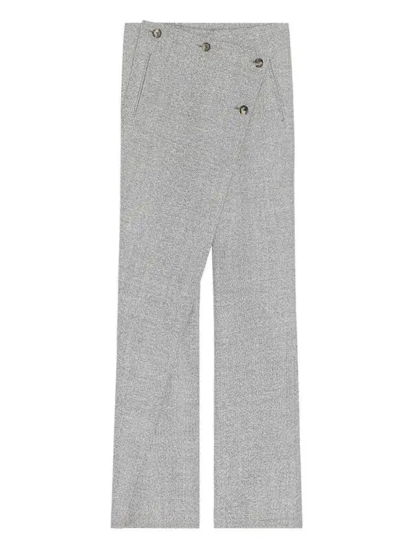 COURREGES Oblique Button Trousers