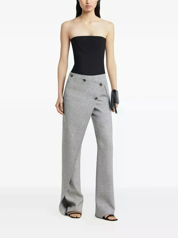 COURREGES Oblique Button Trousers