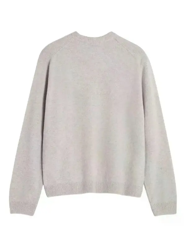 Maison Kitsuné Fox-embroidered Wool Sweater