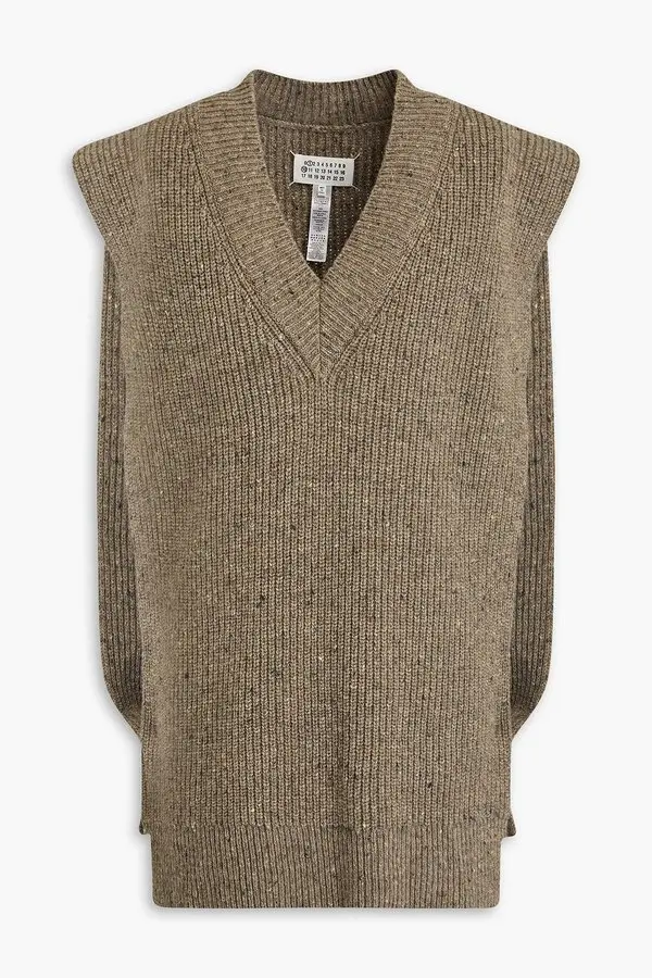 MAISON MARGIELA Donegal Ribbed Wool-blend Vest