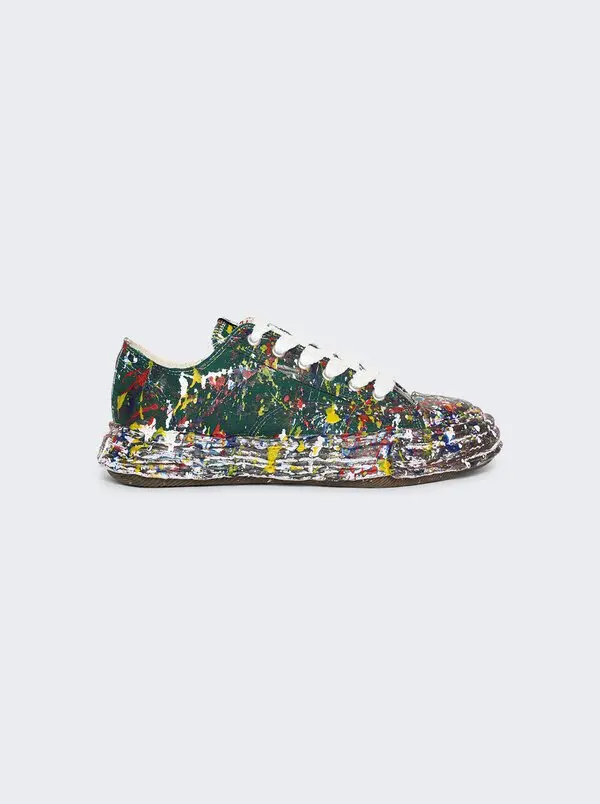 Mihara Yasuhiro Peterson 23 Og Sole Sputtering Low-top Sneakers - Green