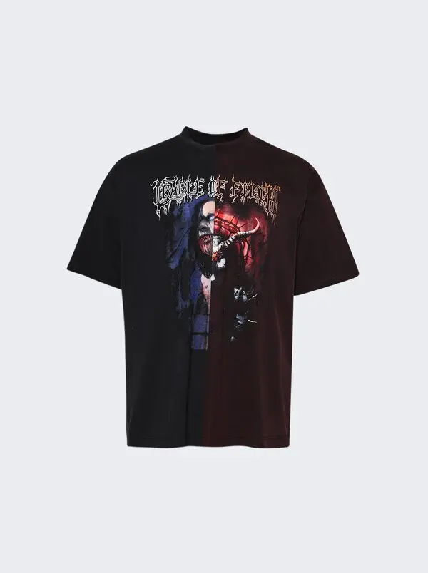 Vetements Cut-up Oversized Tee And Red
