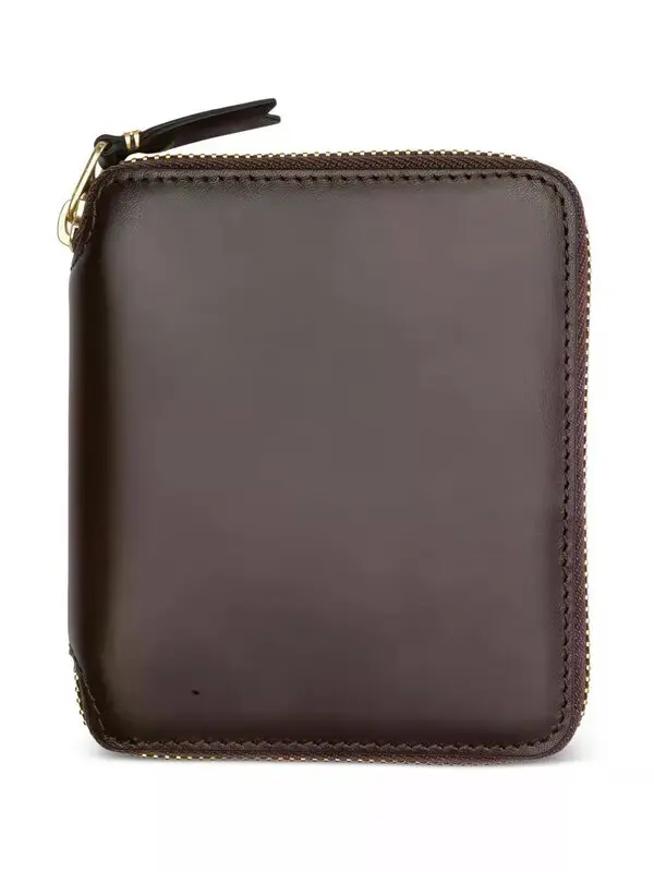Comme Des Garçons Zip-around Leather Wallet - Brown