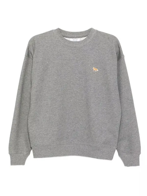 Maison Kitsuné Crewneck Sweatshirt With Fox Logo - Grey