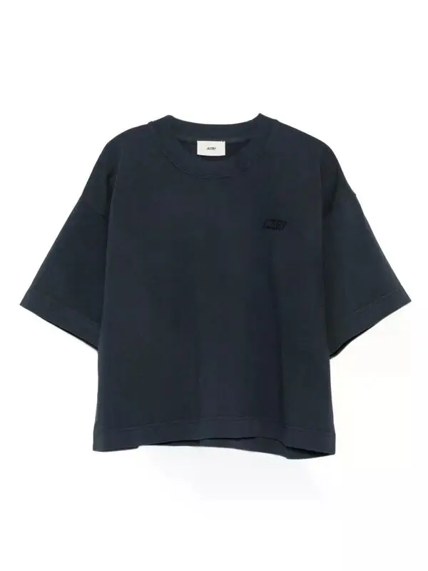 AUTRY Embroidered Logo T-shirt - Blue