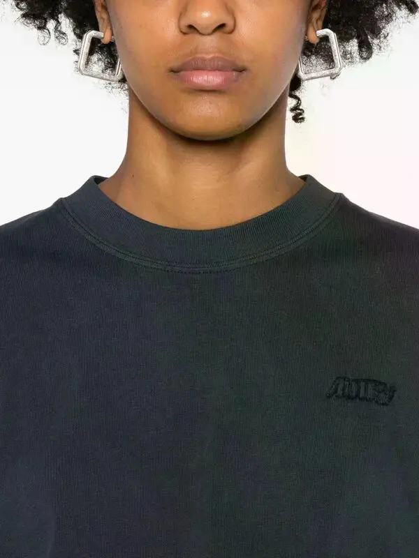 AUTRY Embroidered Logo T-shirt - Blue