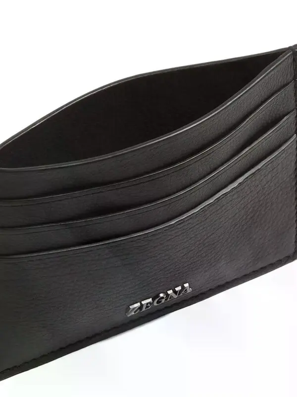 Zegna Secondskin Card Case - Brown