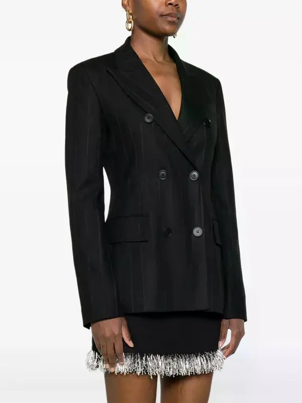 Andamane Pinstriped Double-breasted Jacket
