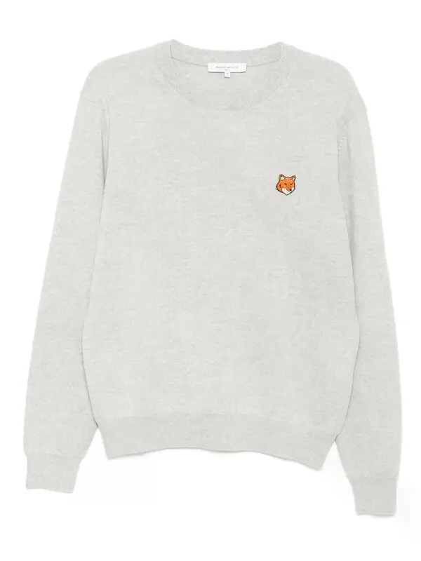Maison Kitsuné Fox Head Patch Sweatshirt - Grey