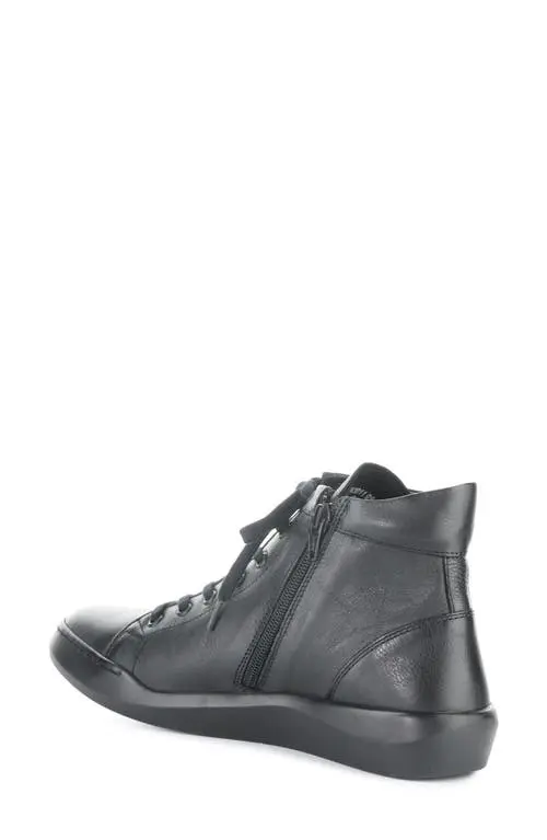 Fly London Beji High-top Sneaker - 011 Black Smooth Lea