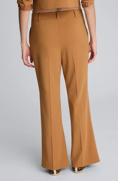 KENNETH COLE Flare Leg Trousers - Rich Umber