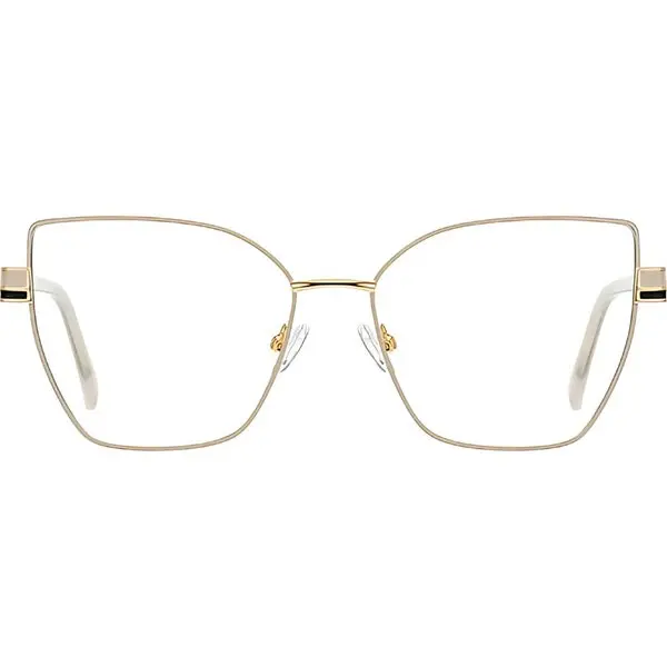 FIFTH & NINTH 56mm Cat Eye Blue Light Blocking Glasses - Beige /clear
