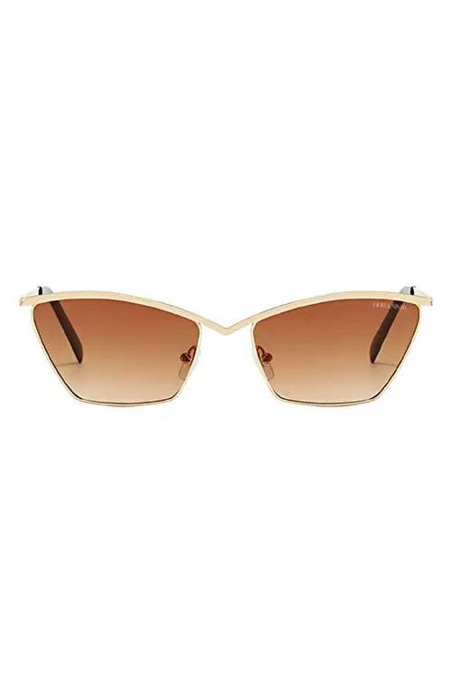 FIFTH & NINTH Devon Cat-eye Sunglasses - Gold /brown