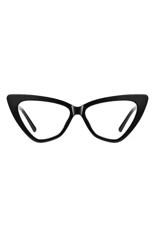 FIFTH & NINTH Vanna 55mm Cat Eye Blue Light Blocking Glasses - Black /clear