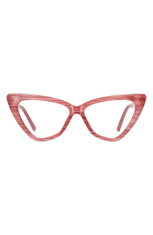 FIFTH & NINTH Vanna 55mm Cat Eye Blue Light Blocking Glasses - Pink /clear