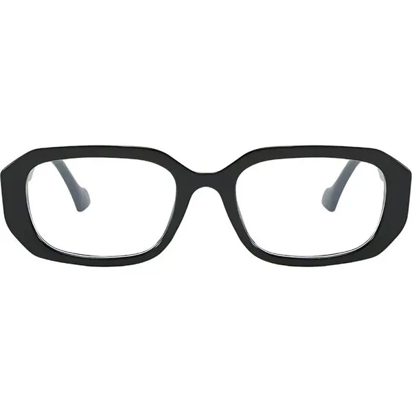 FIFTH & NINTH Talon 52mm Square Blue Light Blocking Eyeglasses - Black /clear
