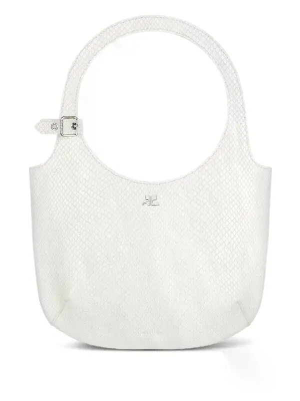 COURREGES Snakeskin-embossed Handbag